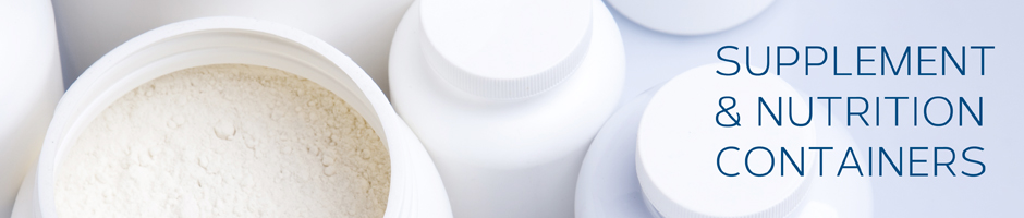 Supplement And Nutrition Containers And Jars With Lids